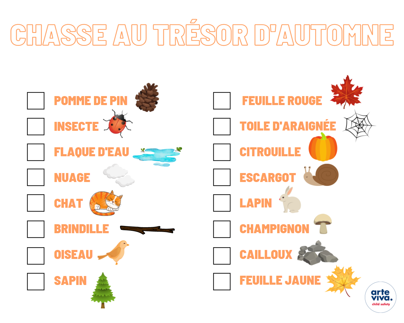 20 Activités d’automne à faire avec les enfants - ARTE VIVA